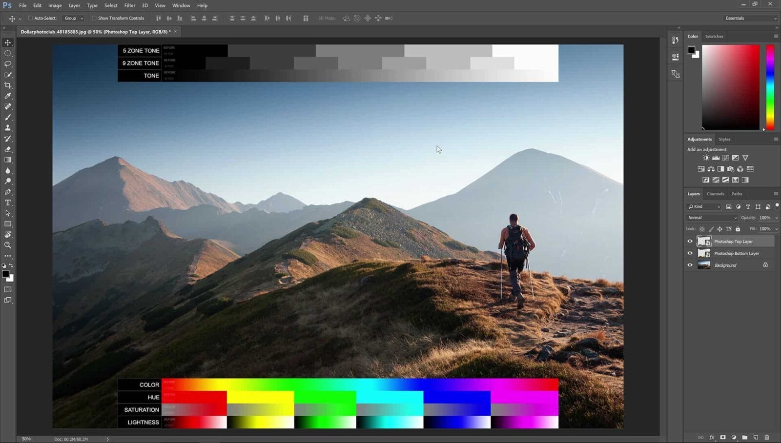 Photoshop Color Grading Chart - Denny's Tips
